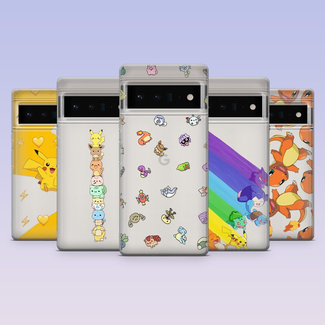 Transparent Pokemon Phone Case Clear Pikachu Cover for Google Pixel 9 ...