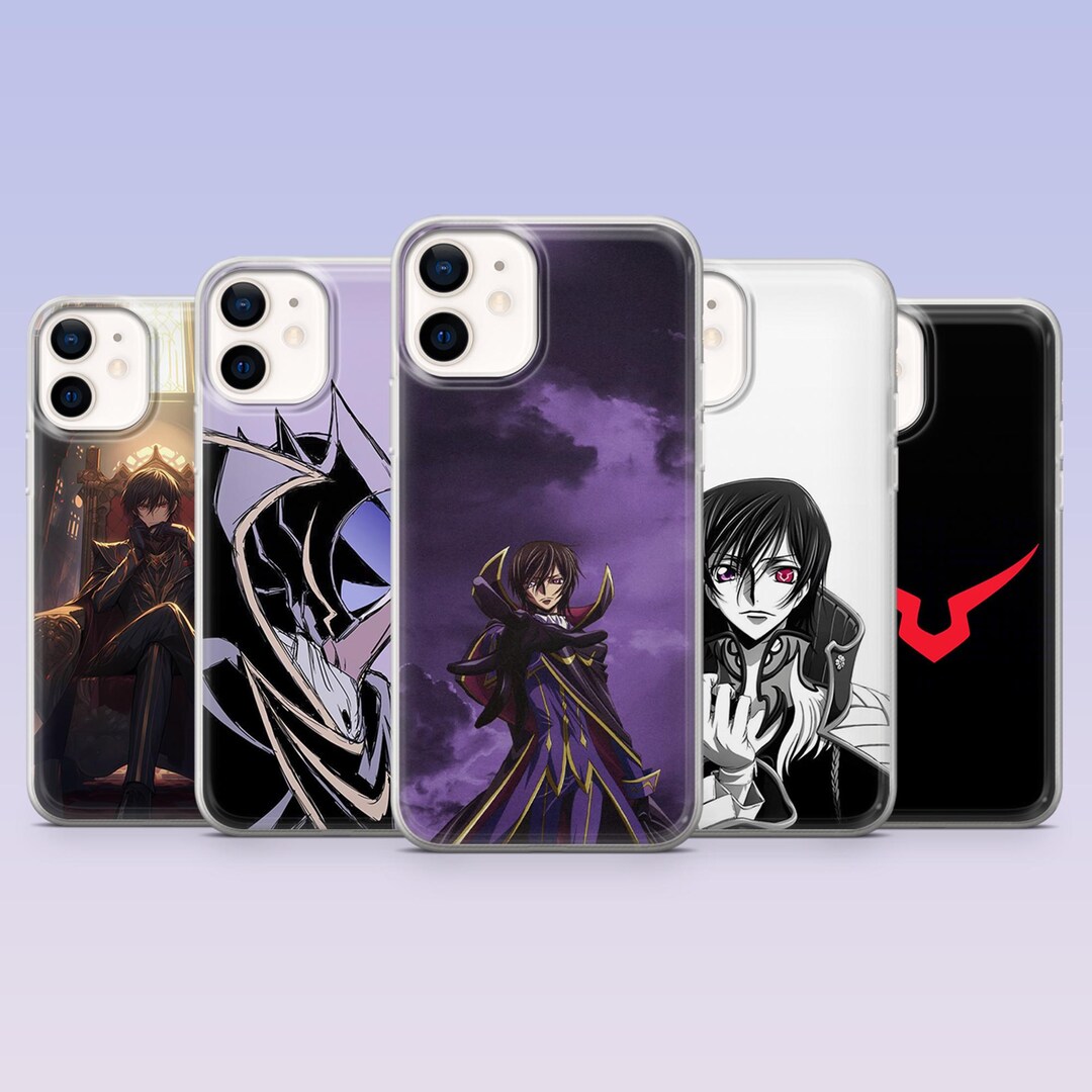 Code Geass Phone Case Anime Lelouch Zero Cover for iPhone 16e, 15, 14 ...
