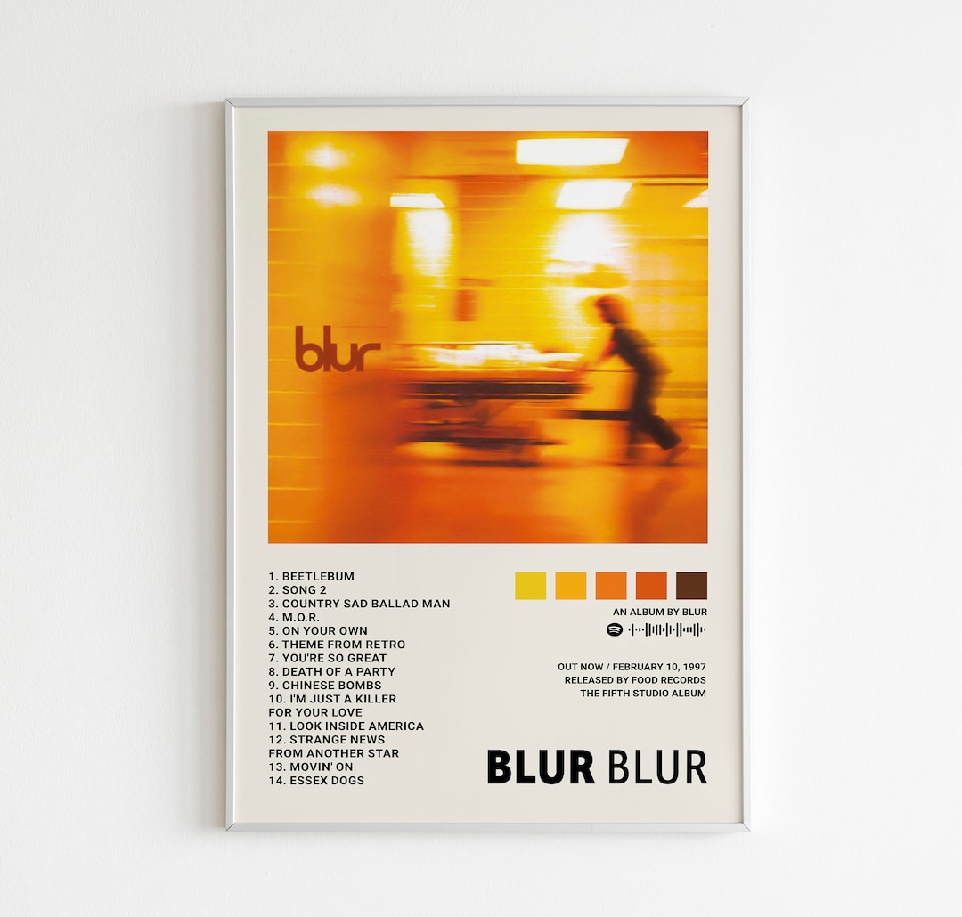 Blur Poster, Blur Album Poster, Album Cover Poster, Poster Print Wall ...