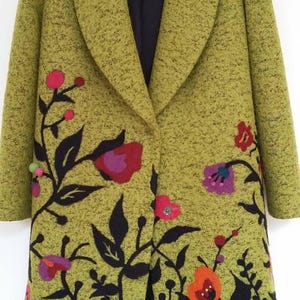 Woolen Winter Coat/handmade Embroidery on the Coat/premium Quality Coat ...