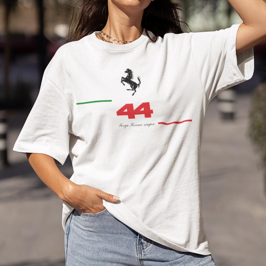 Lewis Hamilton Scuderia Ferrari Formula One Shirt - Hamilton Ferrari F1 ...