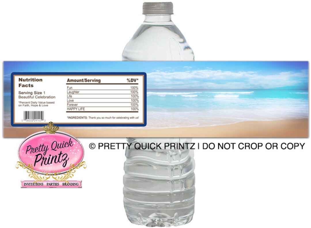 Digital File Make Your Own Real Beach Ocean Wedding Birthday ...