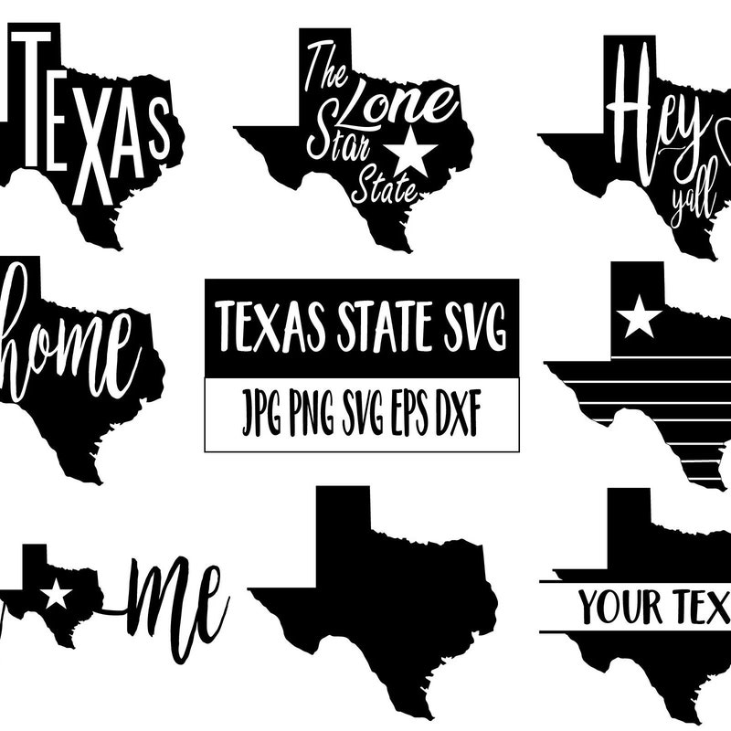 Texas Svg File - Etsy