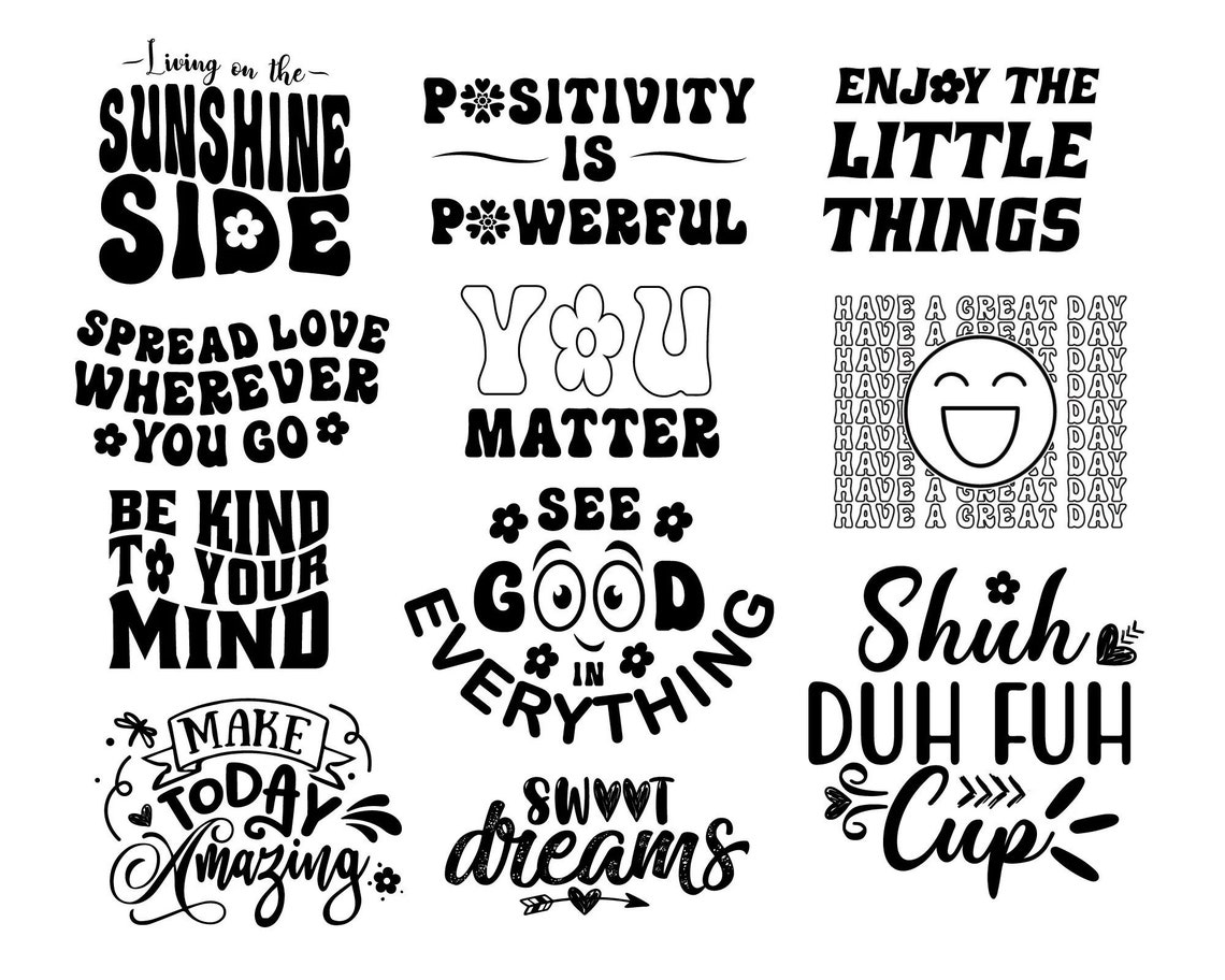 Groovy SVG, Bundle, Trendy Svg, Retro Svg, Boho SVG, Hippie SVG ...