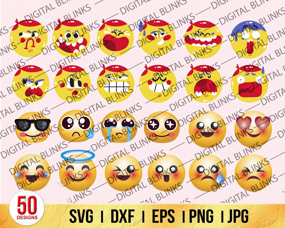 Smiley Face SVG, Bundle, Smiley Face Svg, Smiley Face, Happy Face ...