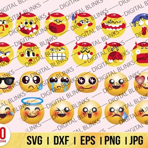 Smiley Face SVG, Bundle, Smiley Face Svg, Smiley Face, Happy Face ...