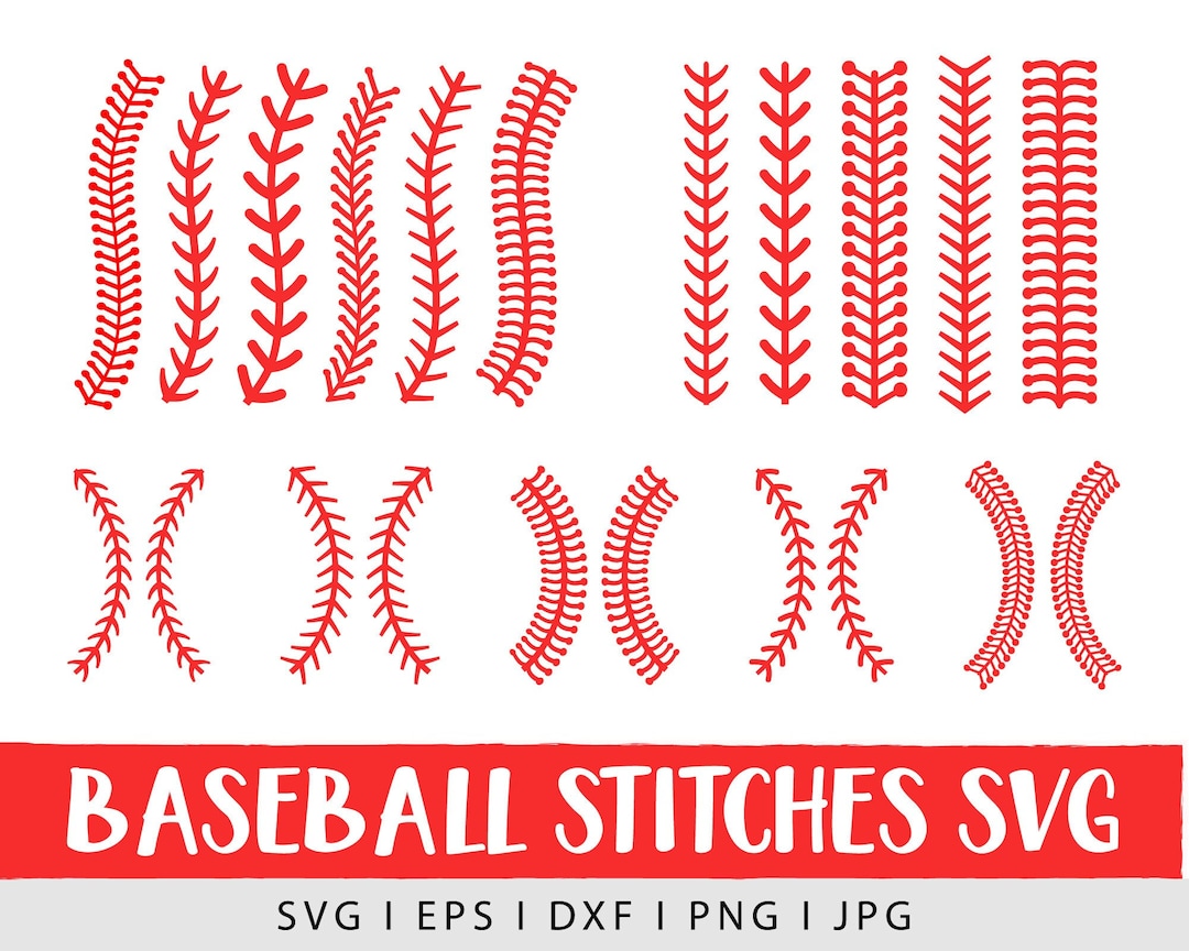 Baseball SVG Bundle, Stitches, Monogram, Laces, Digital Download - Etsy