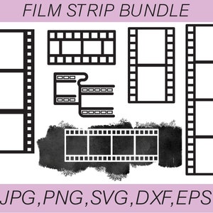 Film Strip SVG, Film Strip SVG Bundle, Vintage Film SVG, Negative Film ...