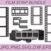 Film Strip SVG, Film Strip SVG Bundle, Vintage Film SVG, Negative Film ...
