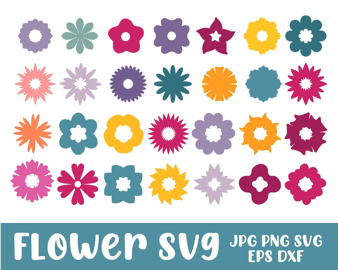 Flower Design SVG Bundle, Flowers SVG, Spring, Flowers Designs for ...