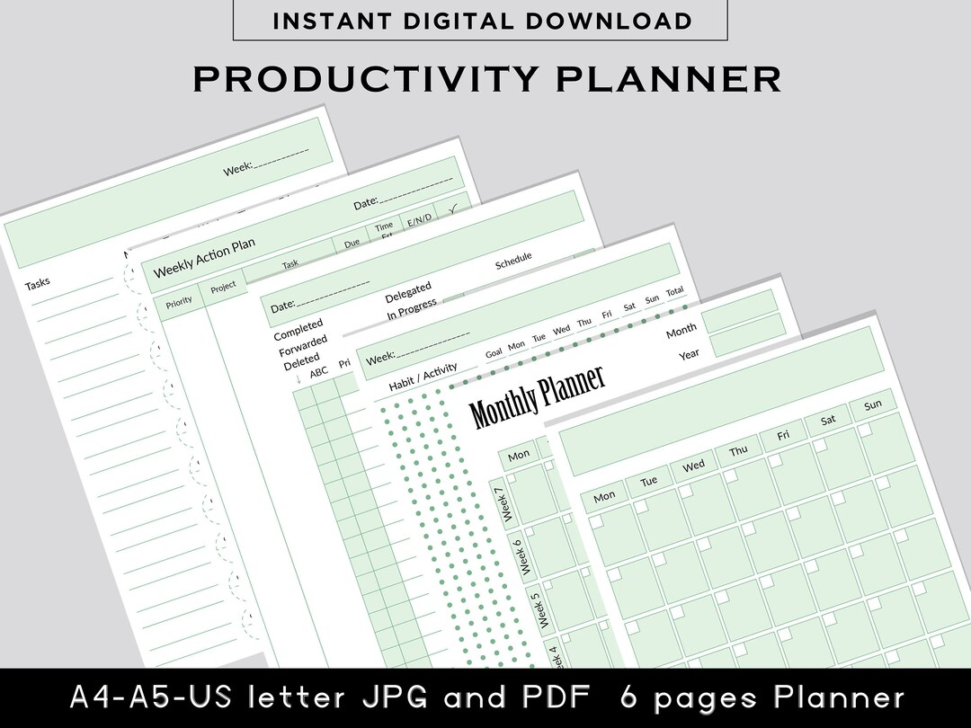 Daily Productivity Planner, Todays Goals, Daily Schedule, Remarkable ...