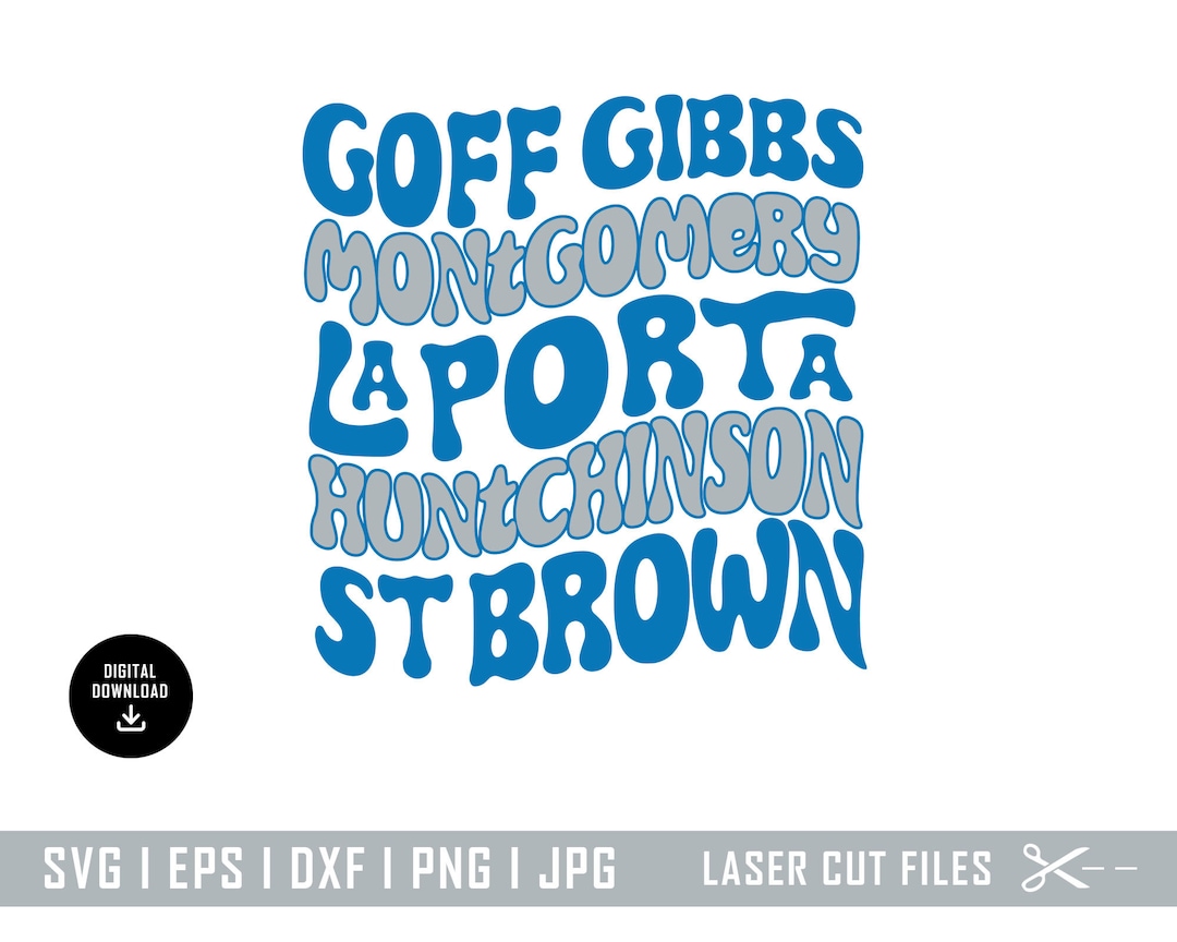 Buy Goff Gibbs SVG, Goff SVG, Football SVG, Shirt Design Svg, Lions Svg ...