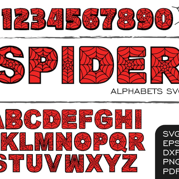Spiderman Alphabet PNG Spiderman Birthday Banner Spiderman Letters Png ...