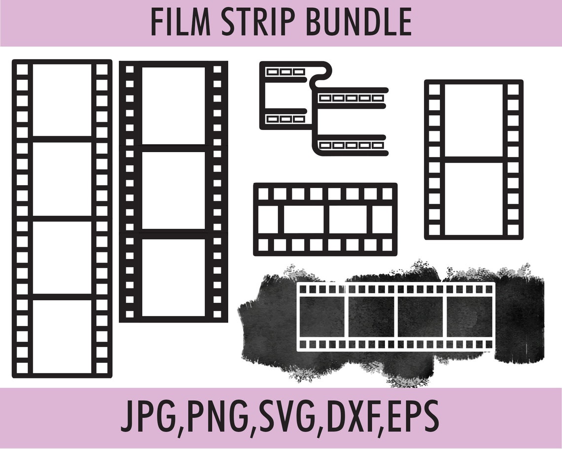 Film Strip SVG, Film Strip SVG Bundle, Vintage Film SVG, Negative Film ...