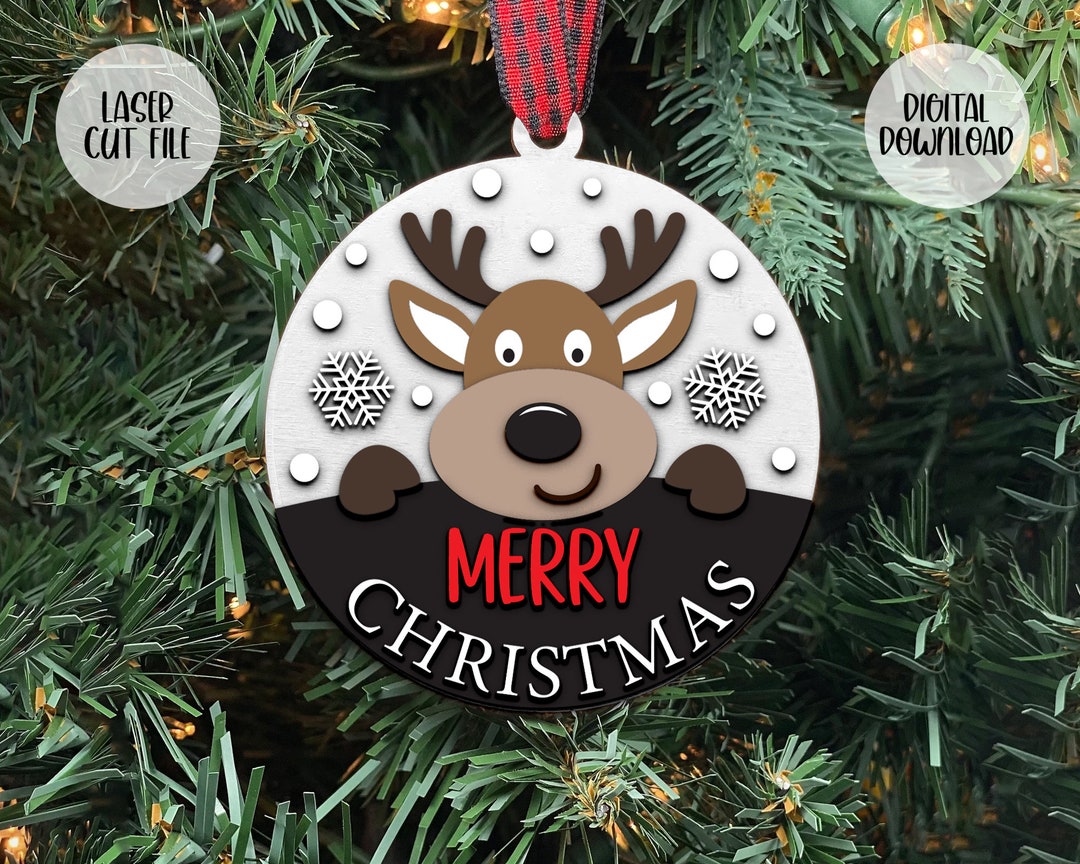 Reindeer Welcome Svg, Merry Christmas Svg, Farmhouse Svg, Round Sign ...