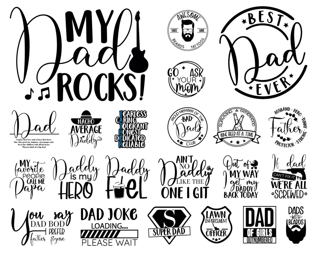 Father's Day, Dad Life SVG, Funny Dad SVG, Papa Svg, Daddy Svg, Family ...