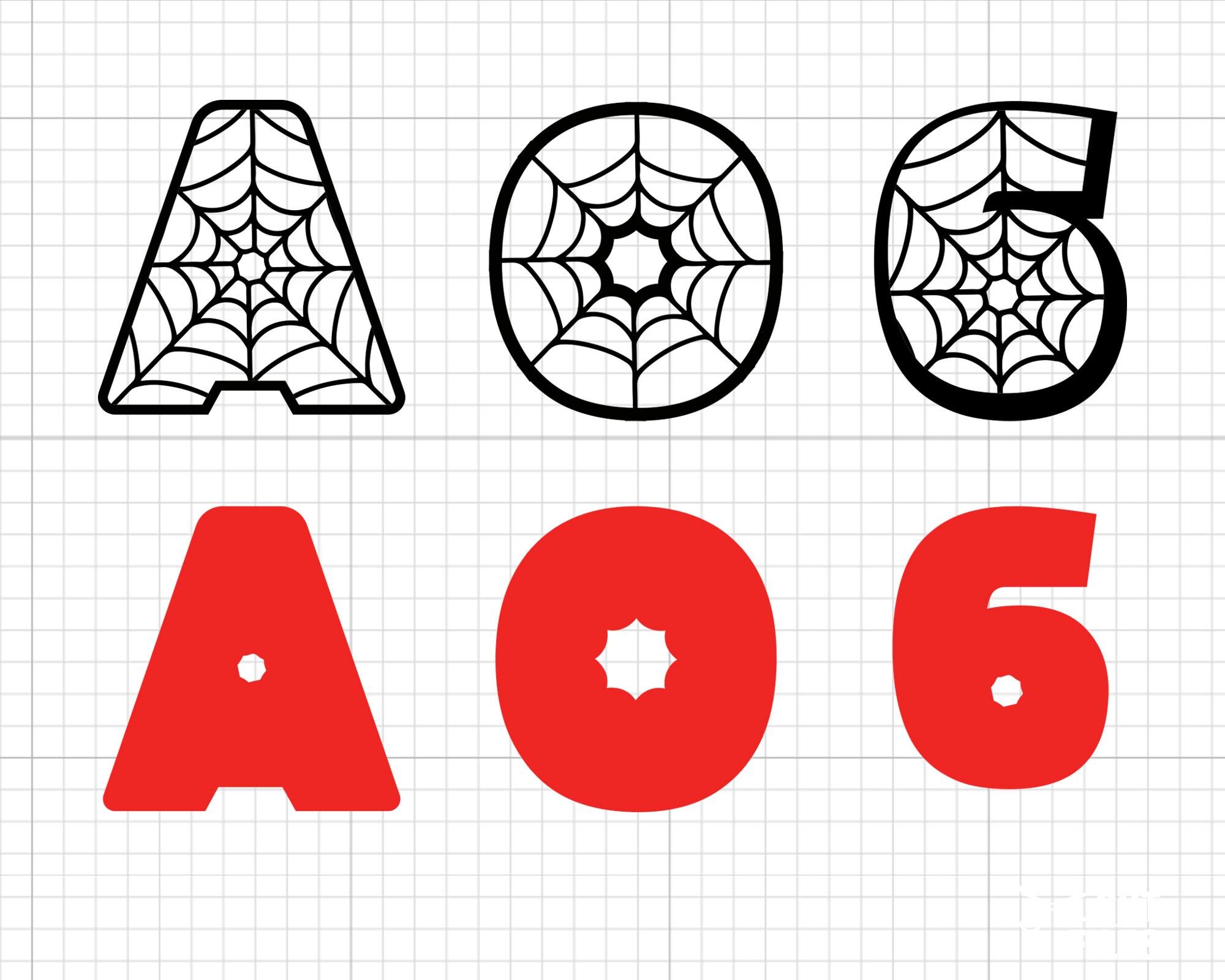 Spider Font SVG, Spider Alphabet SVG, Spider Font, Spider Web Font ...