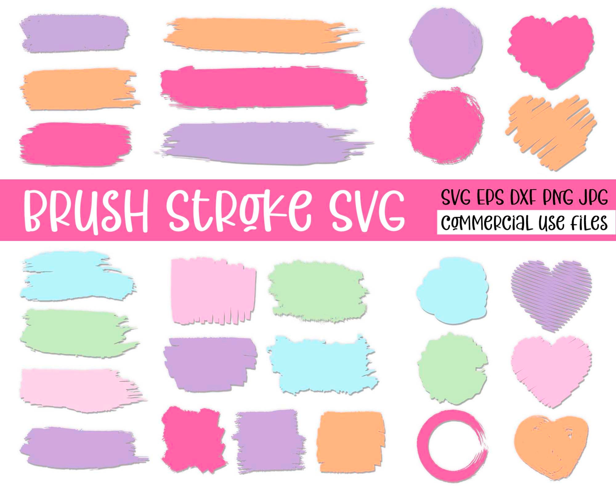 Paint Brush Svg, Paint Brush Stroke SVG, Background SVG, Splatter Svg ...