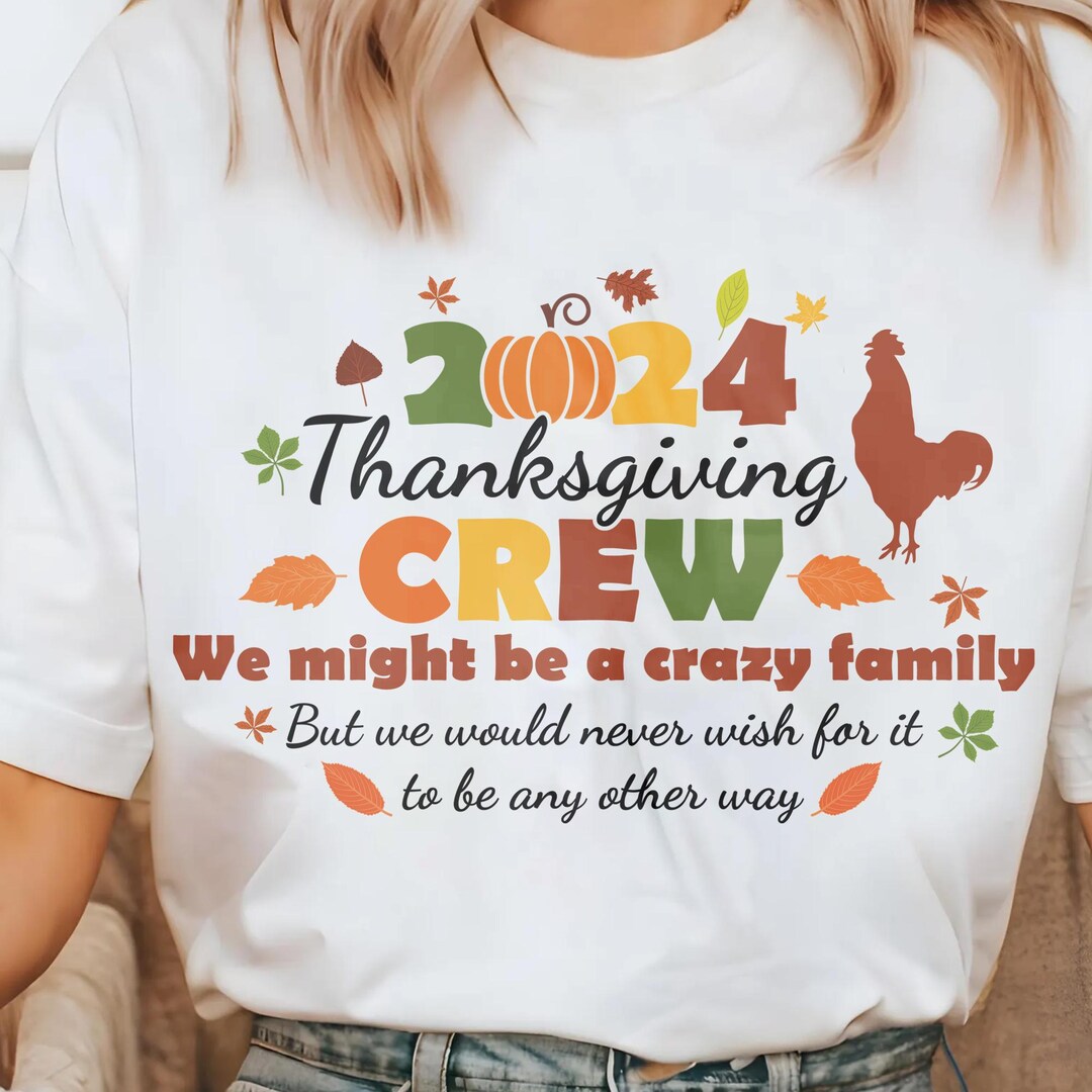Thanksgiving Crew SVG and PNG 2024 , Matching Family Thanksgiving ...