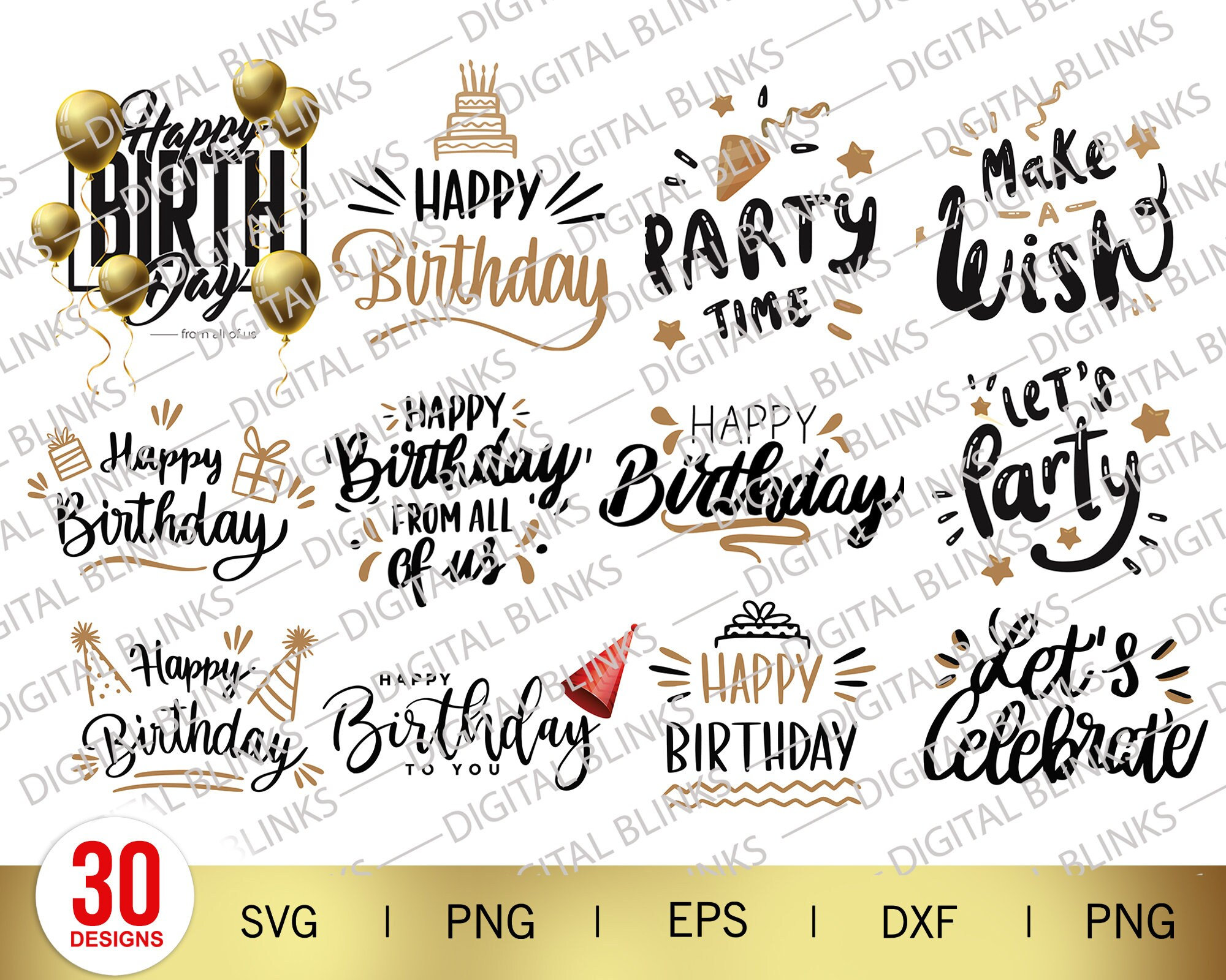 Happy Birthday SVG, Birthday SVG, Happy Birthday, Birthday Girl Svg ...