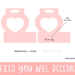 Heart Box Template SVG, Gift Box Template SVG, Hearth Box Template ...