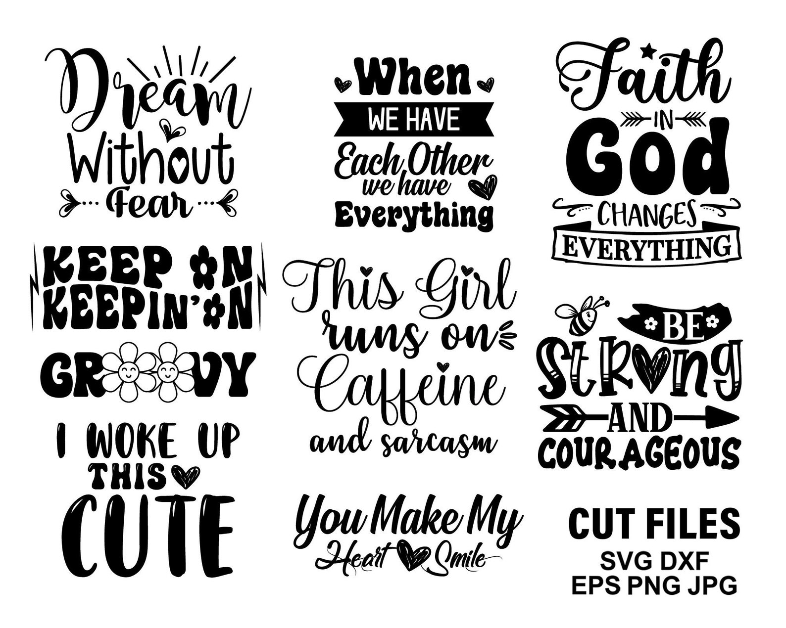 Groovy SVG, Bundle, Trendy Svg, Retro Svg, Boho SVG, Hippie SVG ...