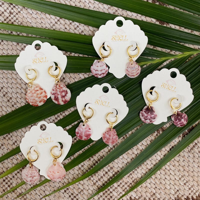 Seashell Earrings - Etsy