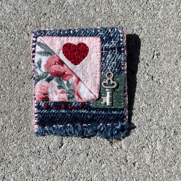 Patchwork Brooch - Etsy