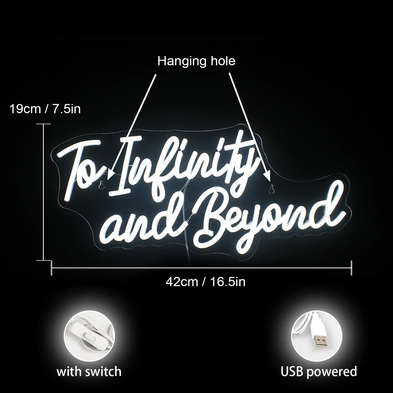 To Infinity and Beyond Neon Sign - Etsy