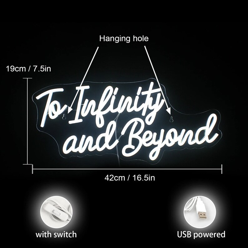 To Infinity and Beyond Neon Sign - Etsy