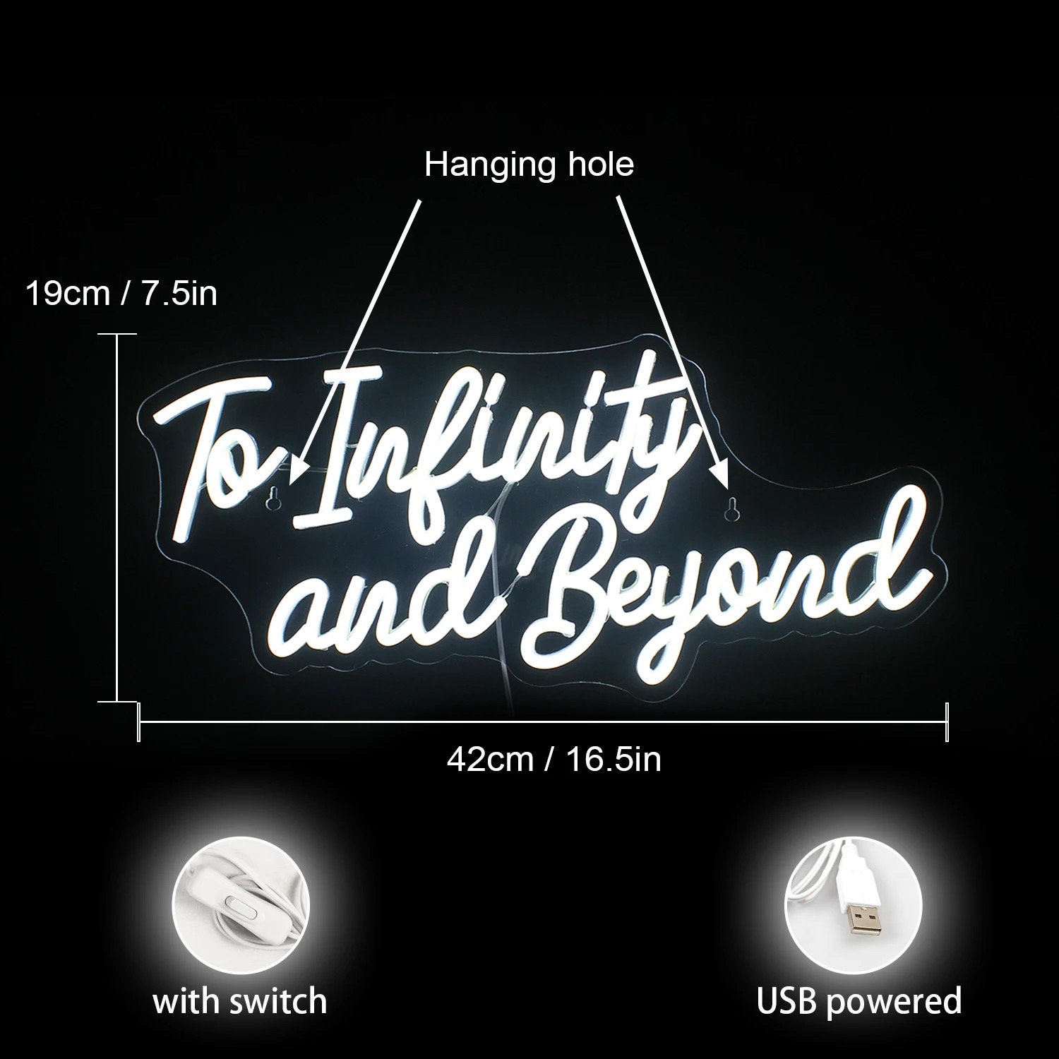 To Infinity and Beyond Neon Sign - Etsy