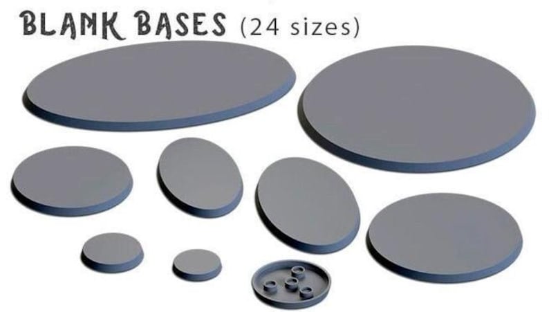 Oval Wargaming Bases With Magnet Holders - Etsy