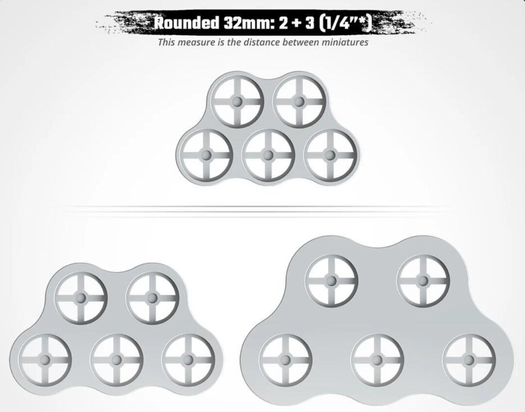 32mm Model Movement Trays With Magnet Holders - Etsy