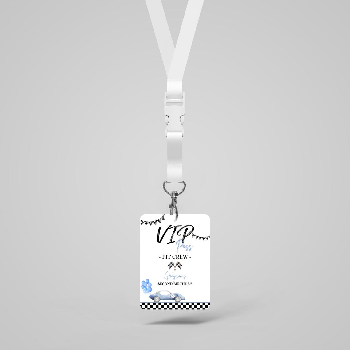 Two Fast Birthday VIP Pass: Race Car Party Decor (editable Template ...