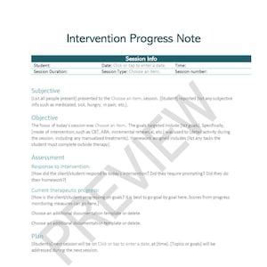 Documentation Templates | Contact and Progress Notes - Etsy