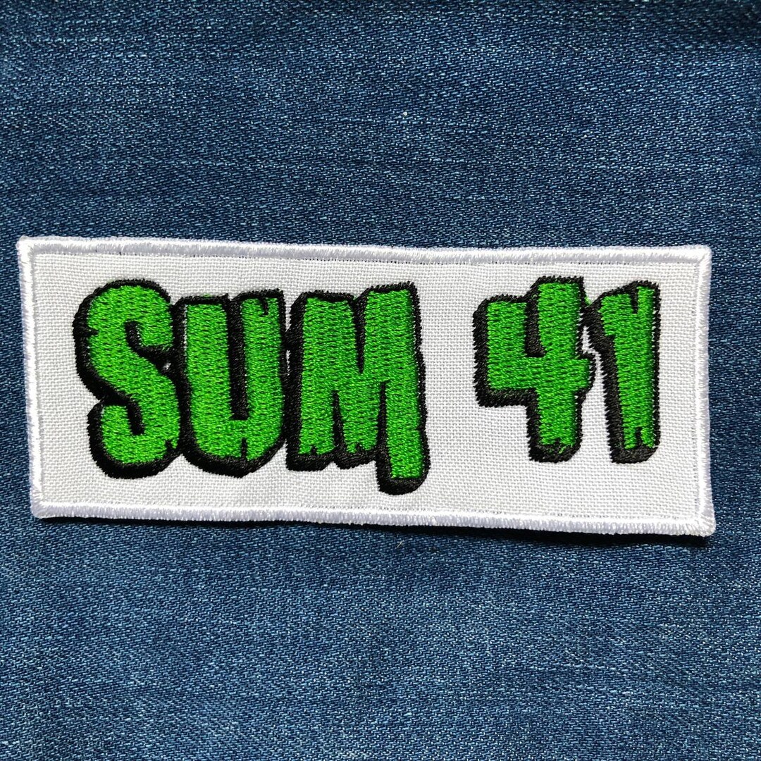 Sum 41 Embroidered Patch Blink-182 Zebrahead Good Charlotte Yellowcard ...