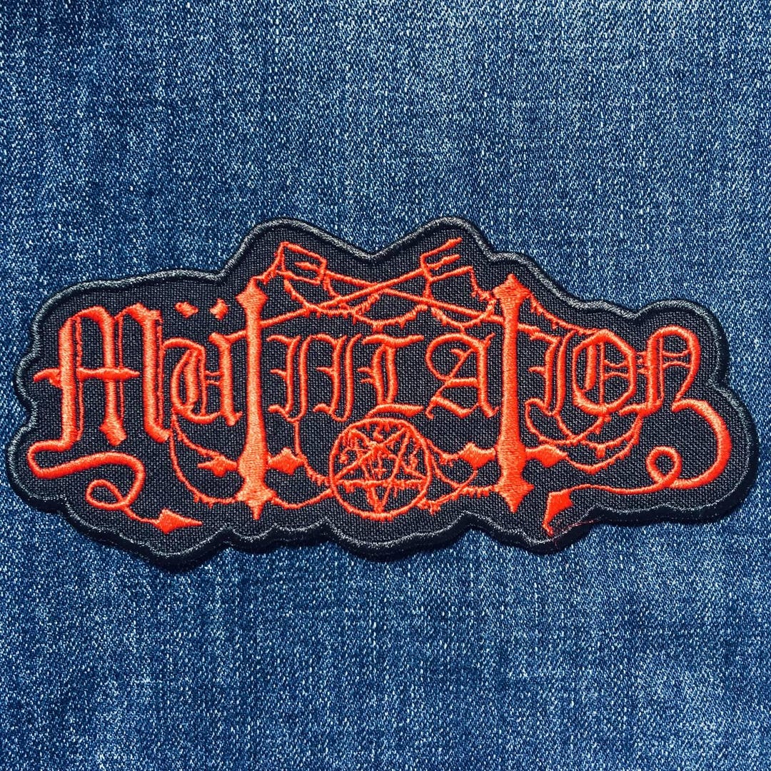 MUTIILATION Big Shaped Embroidered Patch Torgeist Drowning the Light Bathory LLN Vlad Tepes ...