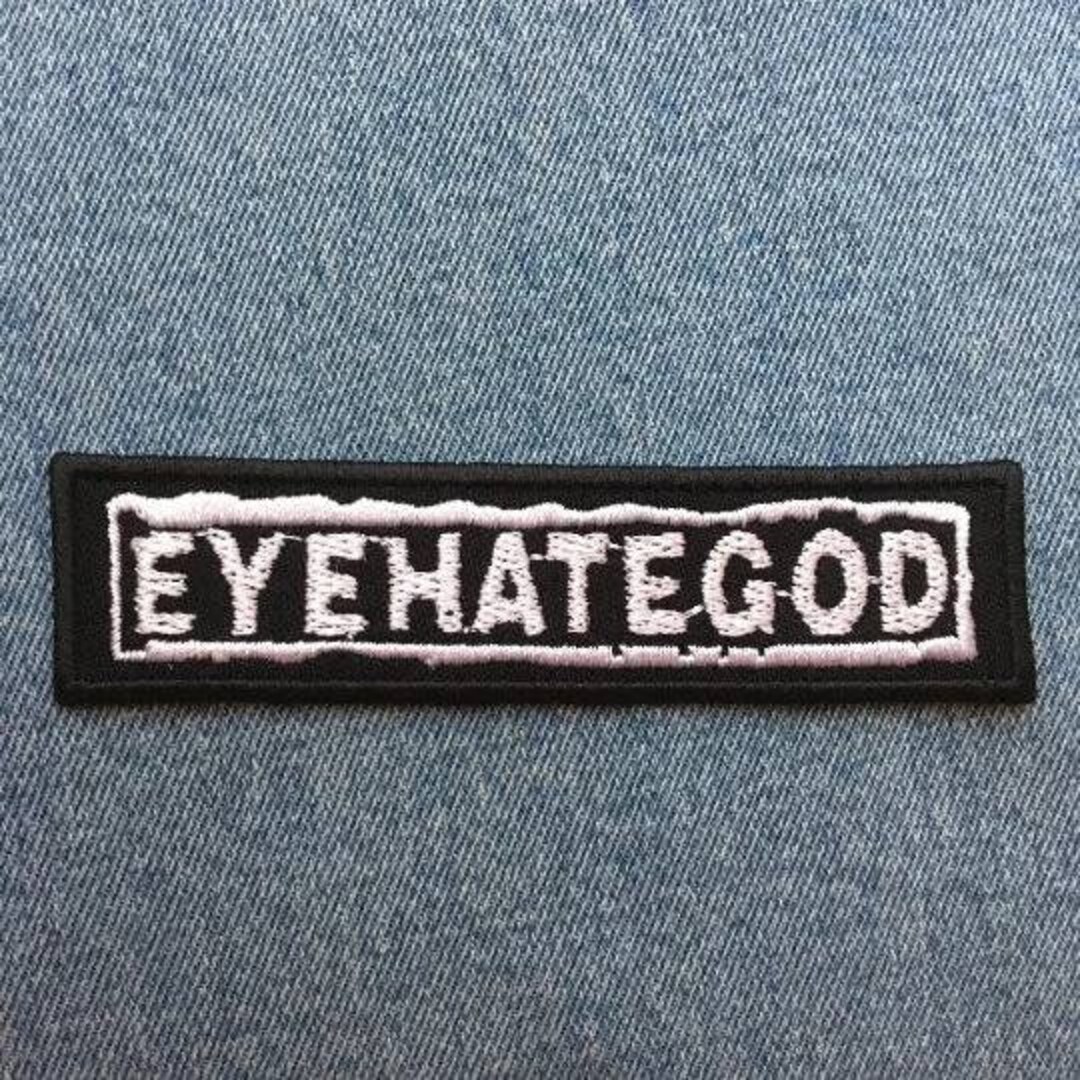EYEHATEGOD Shaped Embroidered Patch Grief Primitive Man Bongripper ...