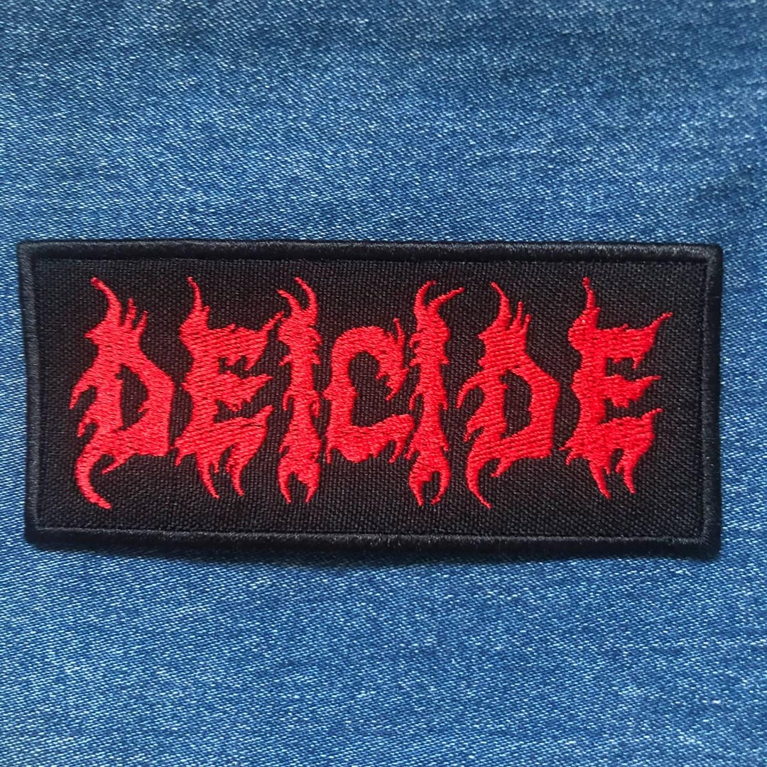 DEICIDE Embroidered Patch Incantation Morbid Angel Cannibal Corpse ...