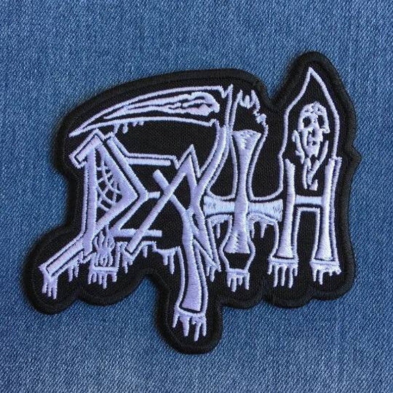 DEATH Old Logo Embroidered Patch Obituary Morbid Angel Possessed Cannibal Corpse Autopsy ...