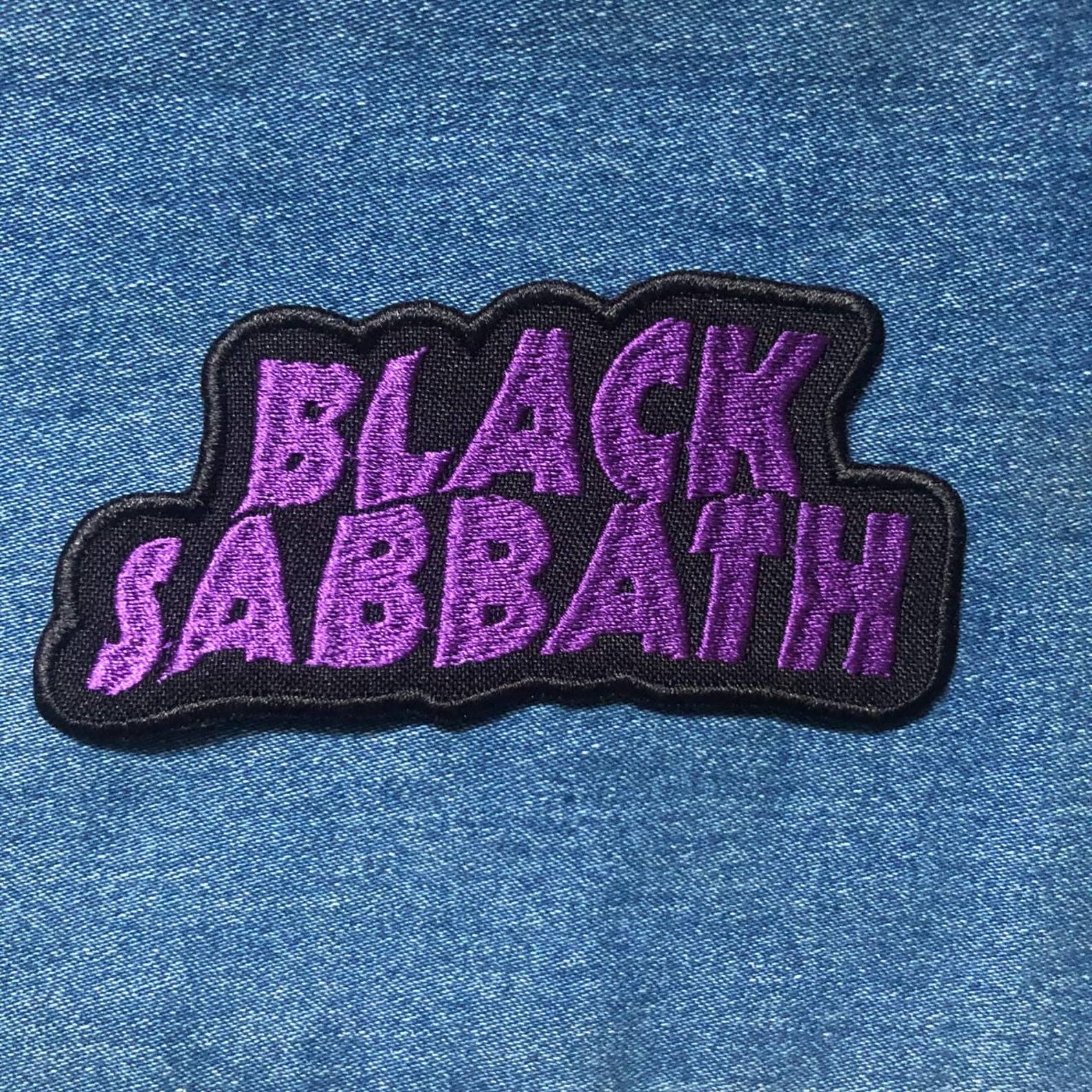BLACK SABBATH Purple Embroidered Patch Elecric Wizard Cathedral Saint Vitus Acid King Reverend ...