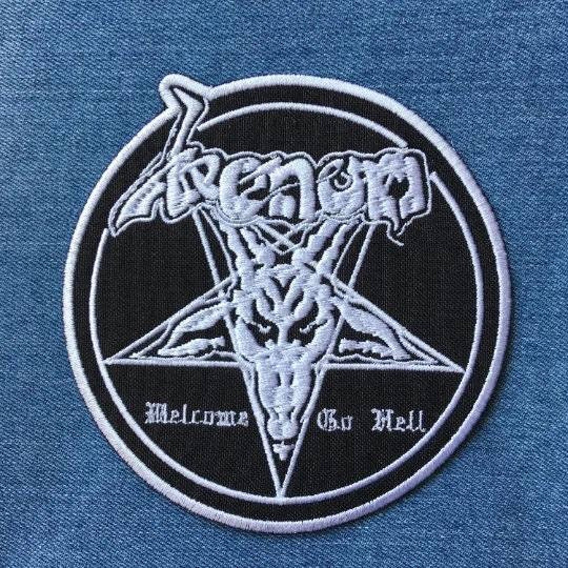 VENOM Welcome to Hell Embroidered Patch Sodom Bathory Hellhammer Celtic Frost Slayer Dark Angel ...