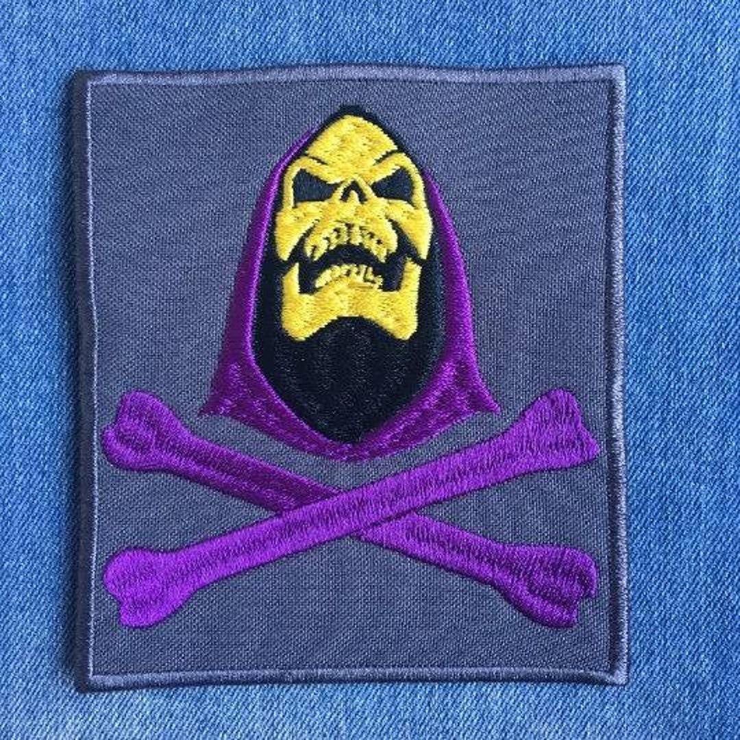 SKELETOR He-man Embroidered Patch Masters of the Universe, MOTU - Etsy