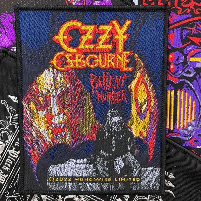 OZZY OSBOURNE Patient No. 9 Official Woven Patch Black Sabbath Electric ...