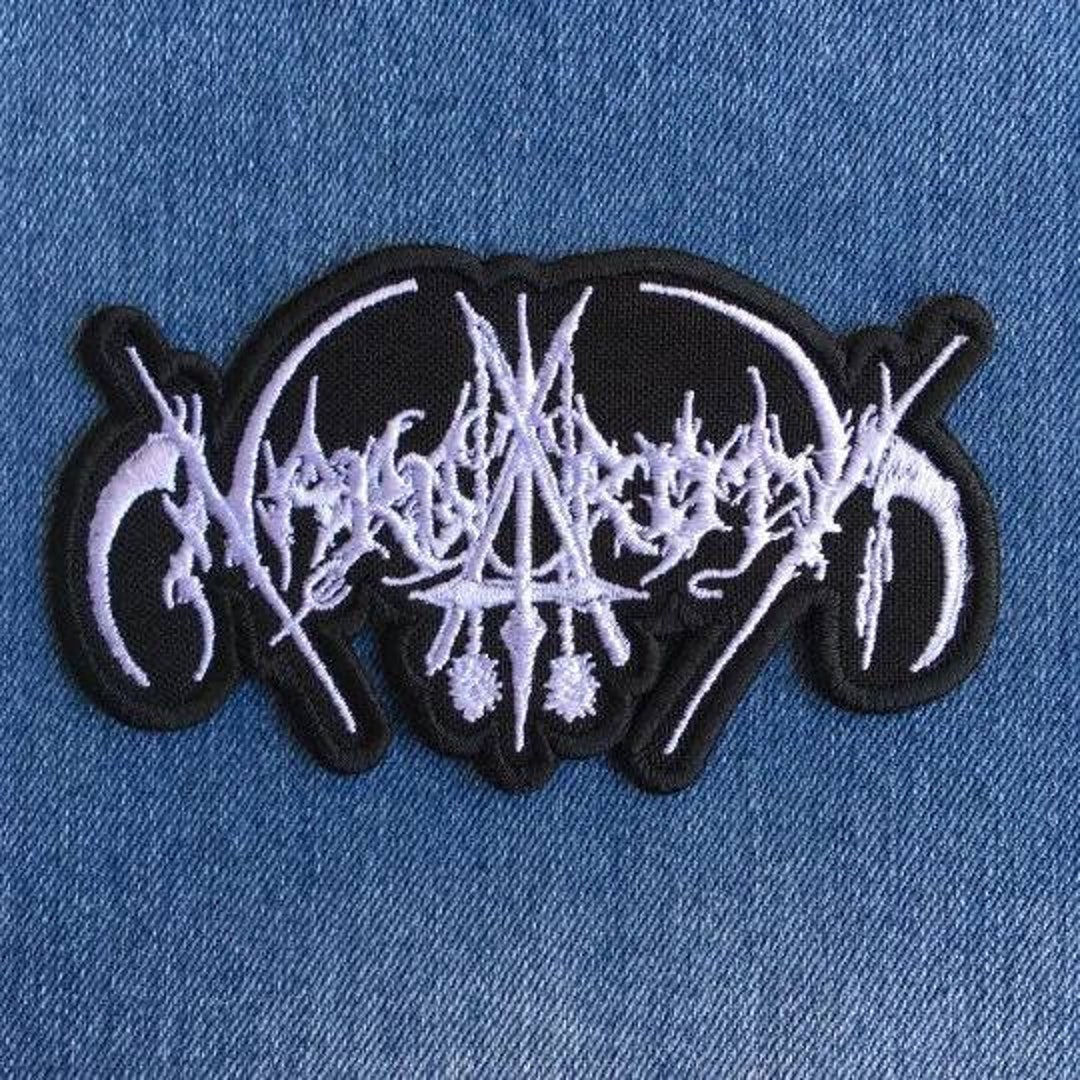 NARGAROTH Shaped Logo Embroidered Patch Bathory Beherit Judas Iscariot Mütiilation Vlad Tepes ...