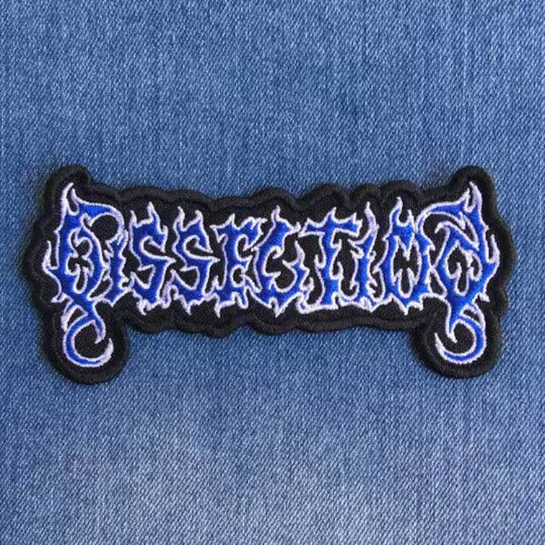 DISSECTION Shaped Logo Embroidered Patch Sacramentum Vinterland Unanimated Dark Funeral Dimmu ...