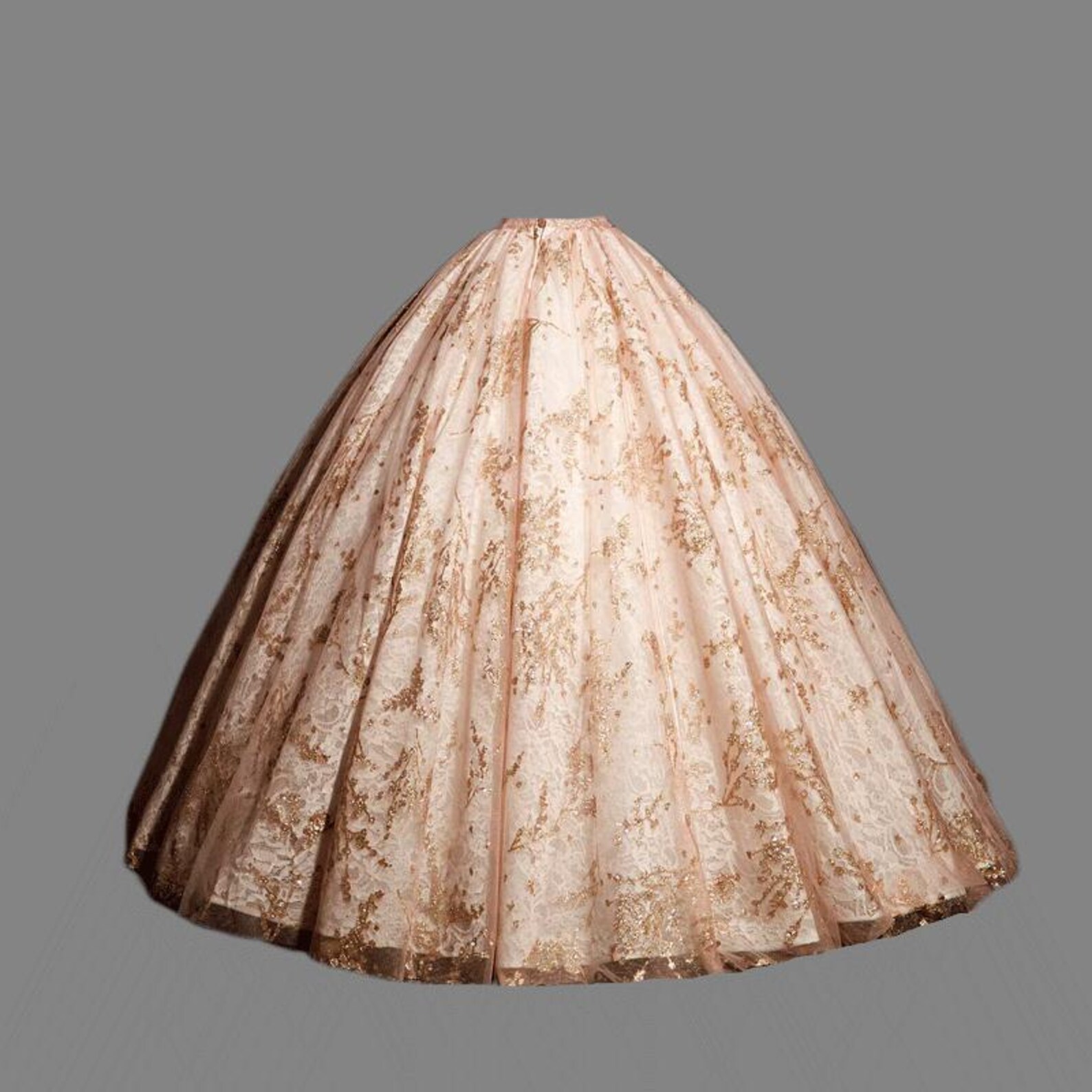 Champagne a Line Skirt,lace Long Skirt,princess Wedding Skirt,tulle ...