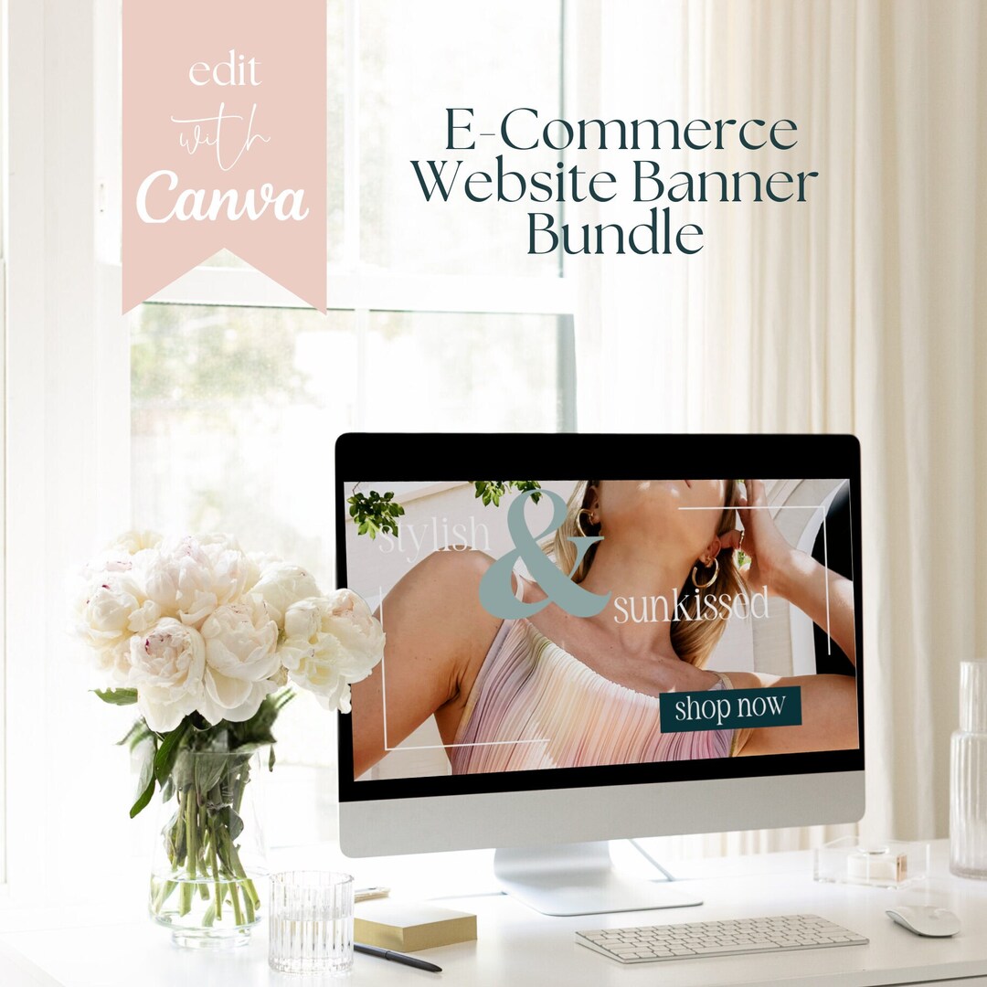 22 Fashion Boutique Website Banner Templates | E-commerce Canva Banners ...