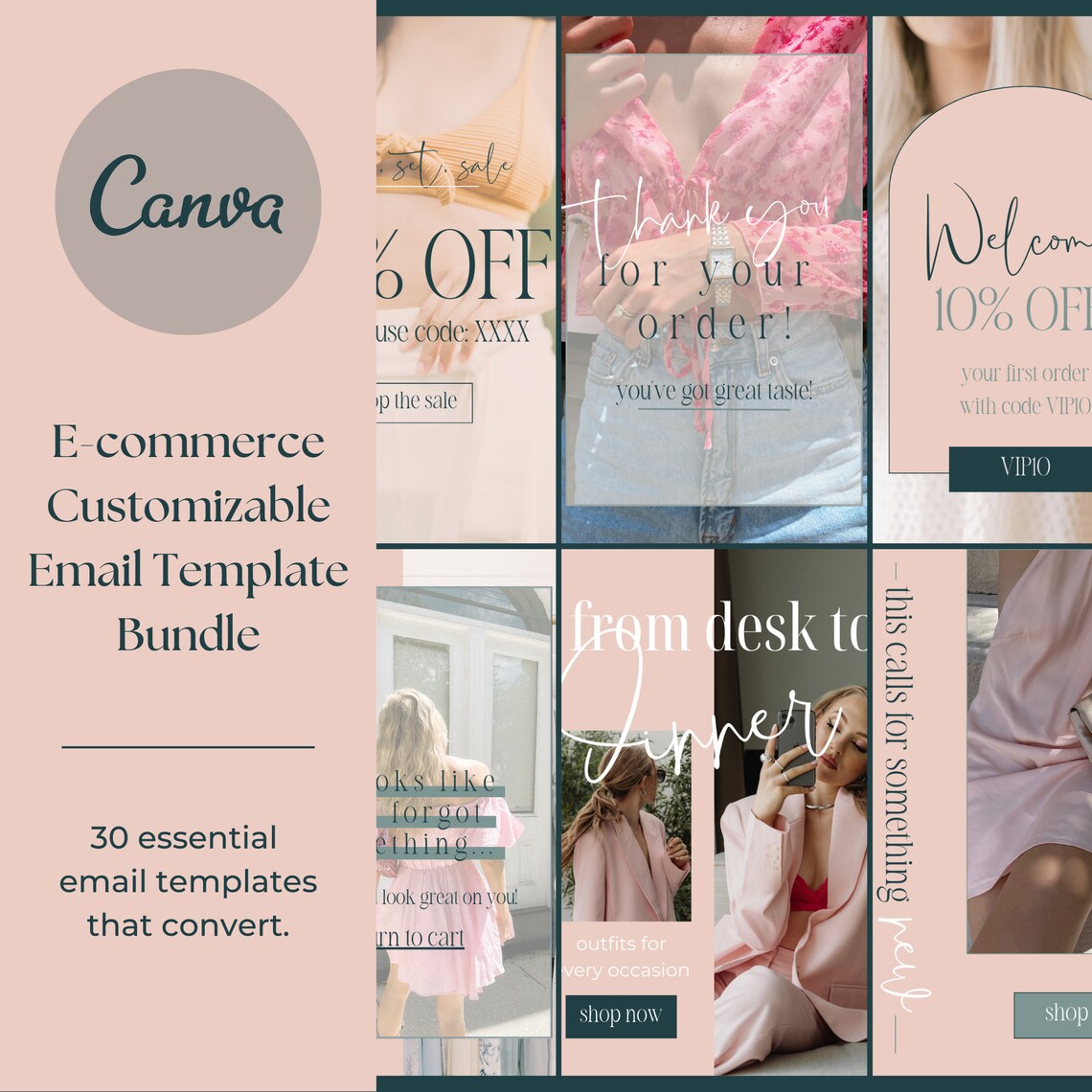 30 Customizable Fashion E-commerce Email Templates | Email Marketing ...