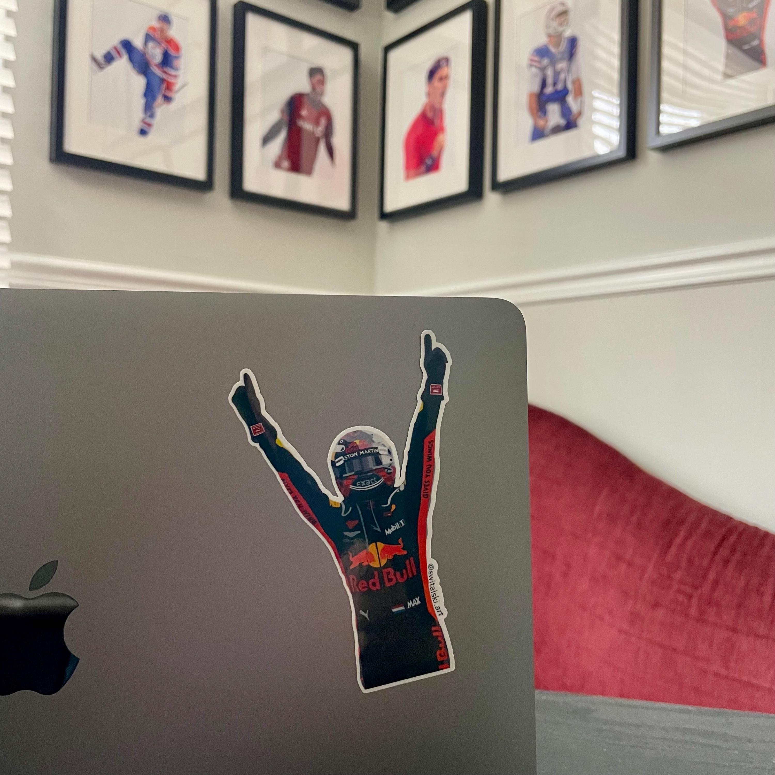 Max Verstappen Formula One F1 Redbull Racing Baseball Digital Art ...